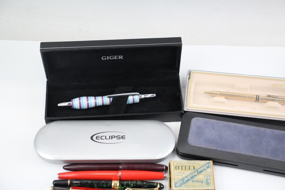 Writing Instruments Assorted Inc Fountain Pens Ballpoint Biro ...