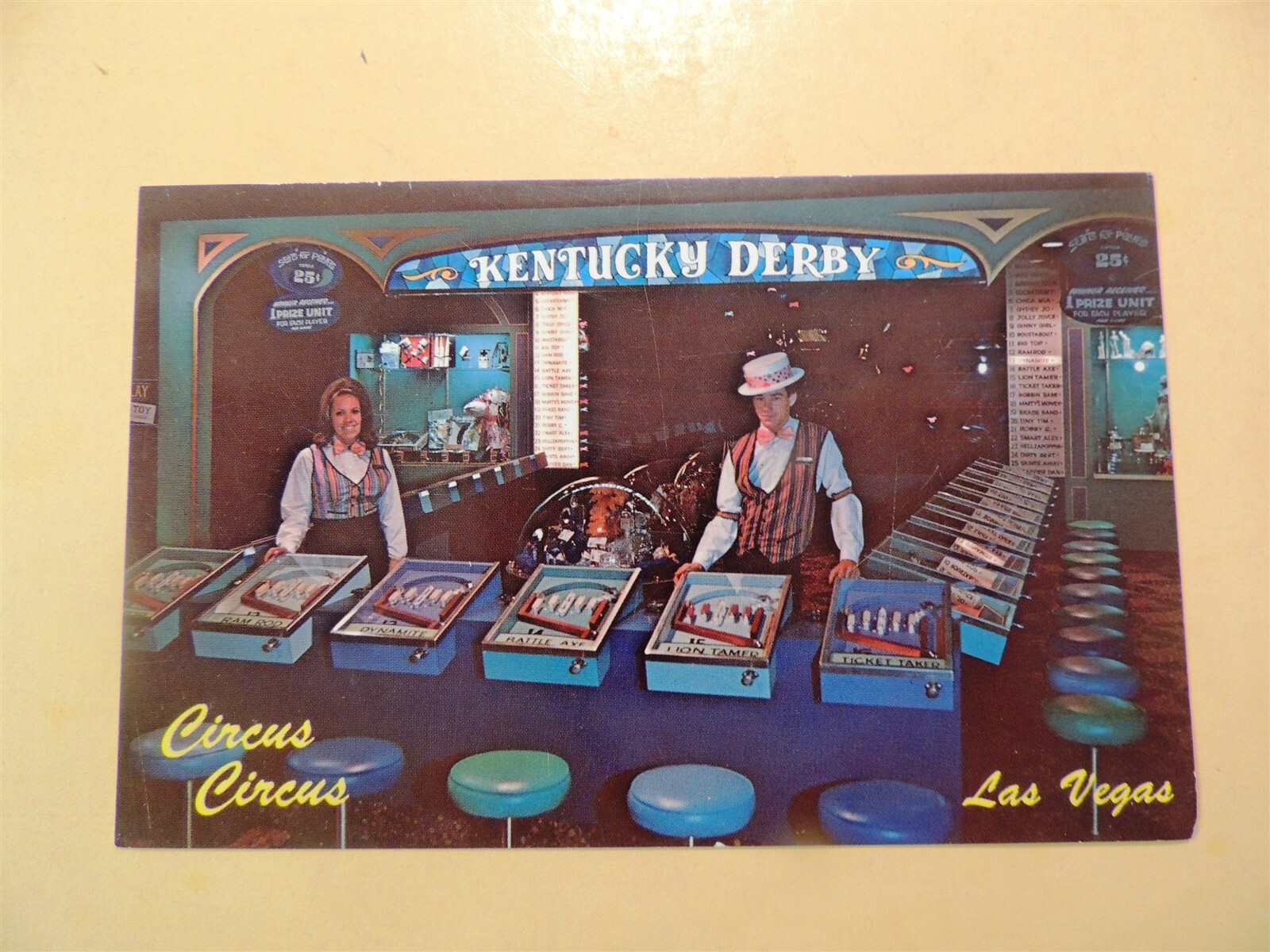 Circus Circus Casino Hotel Las Vegas Nevada postcard Kentucky Derby ...