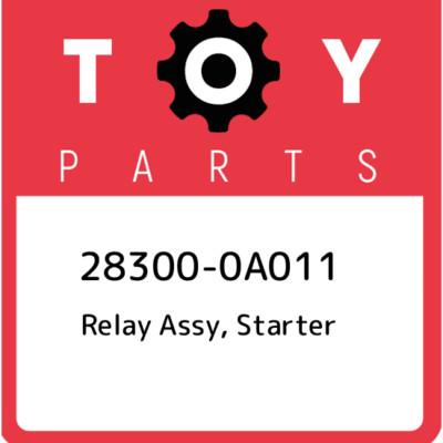 28300-0A011 Toyota Relay assy, starter 283000A011, New Genuine OEM Part ...