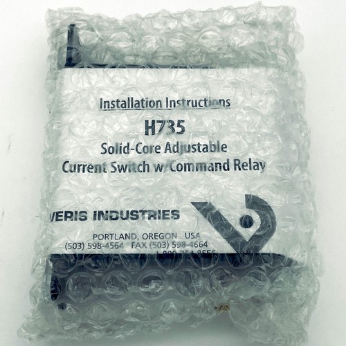 NEW Veris Hawkeye H735 Solid-Core 135A Digital Current Switch w/Command ...