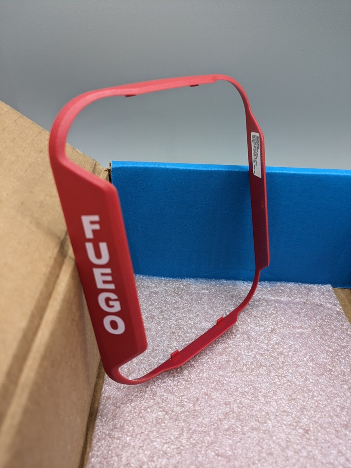 New System Sensor BZR-SP Red Bezel Fire Fuego Spanish Alarm Device Trim ...