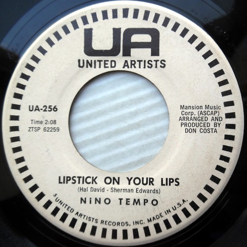 Nino Tempo Ado Popcorn 45 Promo Lipstick On Your Lips What Est Amour VG ...