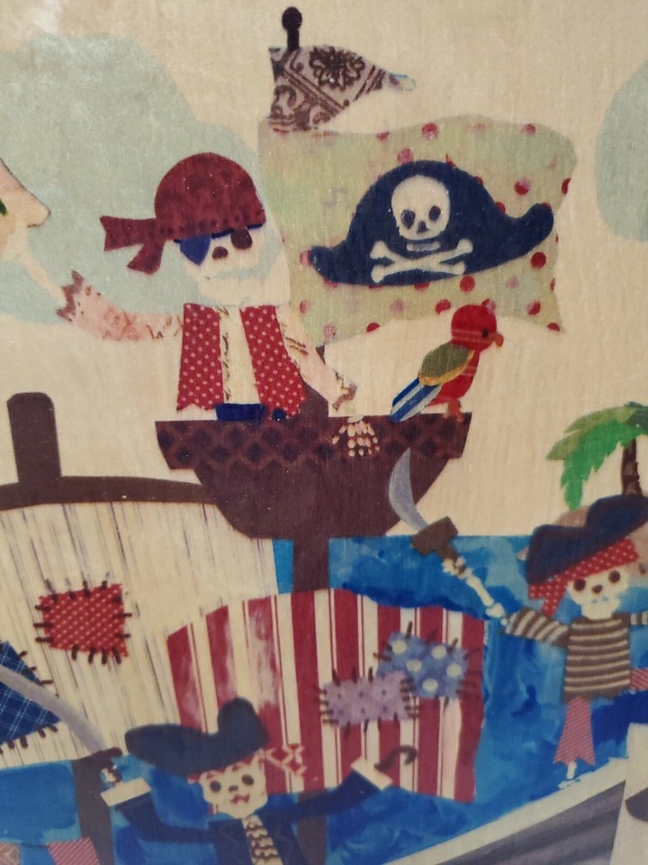 Rare Oopsy daisy too Pirates Birch Print 16"×16" Wall Art by the ...