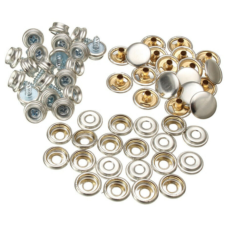 150pcs Stainless Steel Boat Marine Canvas Snap Cover Button Socket ...