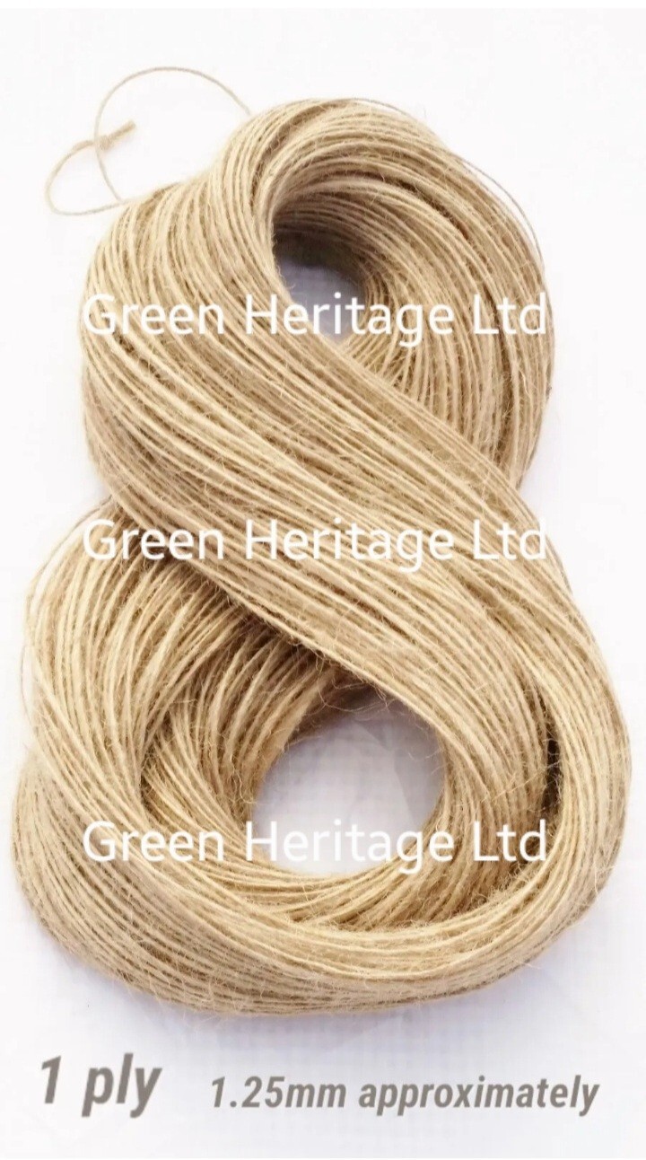1m-1000m 1/2/3 ply Natural Brown Soft Jute Twine Sisal String Rustic ...