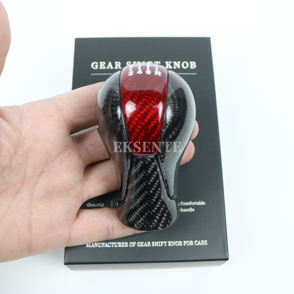 Full Real Carbon Fiber 6S MT Gear Shift Knob For Nissan 370Z 2009 ...