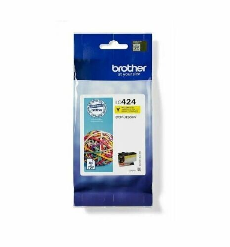 Genuine Brother LC-424 Yellow ink Cartridge For DCP-J1200W J1200WE ...