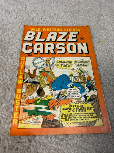 Blaze Carson #5 Nice Pre-Code Golden Age Vintage Marvel Comic 1949 | eBay