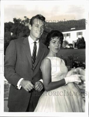 1958 Press Photo Actor Guy Madison & wife Sheilah Connolly at a CA ...