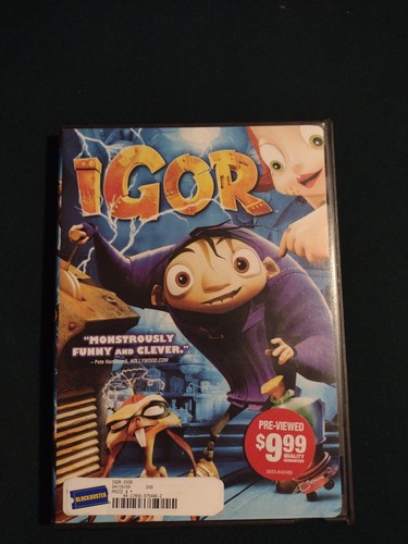 Igor (DVD, 2008, Widescreen& Full Screen) *pre-owned* MGM 20th century ...