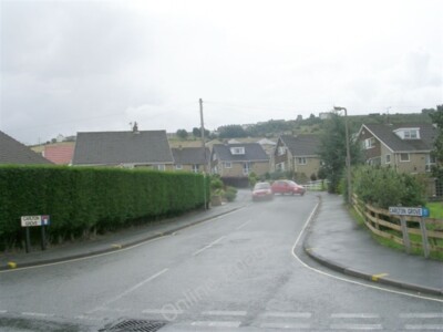 Photo 6x4 Carlton Grove - Lower Edge Road - on a rainy day! Elland ...