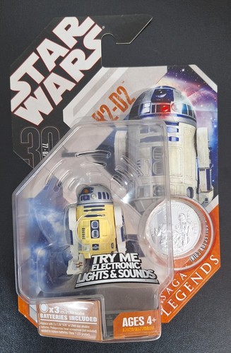 Star Wars 30th Anniversary R2-d2 SAGA Legends Action Figure W/ Coin New ...
