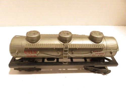 MARX POST-WAR TRAINS UTLX TANK CAR- INCOMPLETE -GOOD FOR PARTS - 0/027 ...