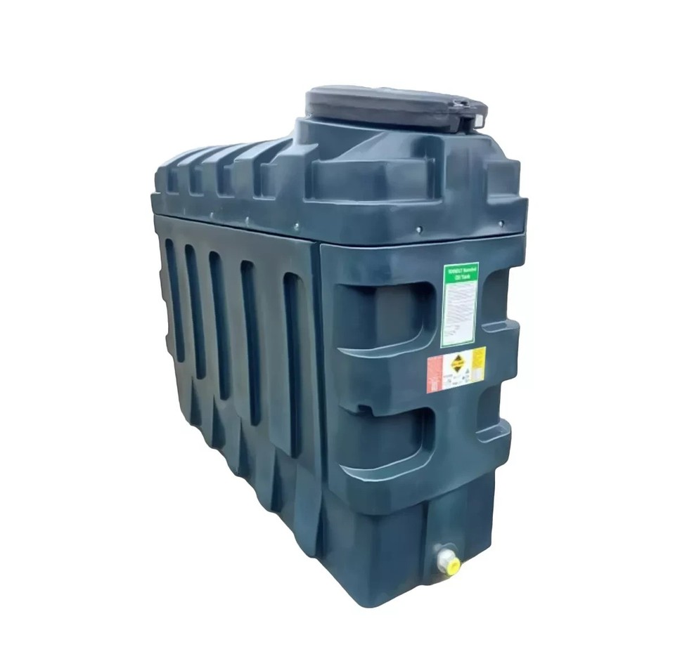 OTW 1000L Super Slimline Bunded Oil Tank - FREE Fitting Kit – 10 Year ...