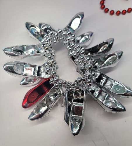 2025 Krewe of Muses Throw Silver & Red Shoe Bracelet New Orleans Mardi ...