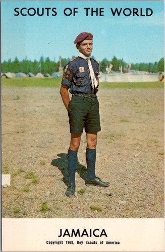 1968 "SCOUTS OF THE WORLD" Boy Scout Postcard / JAMAICA - Caribbean ...