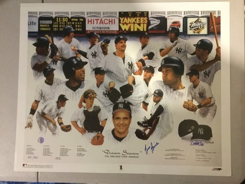 Yankees 1998 Dream Season Baseball Lithograph signed by TIM RAINES ...