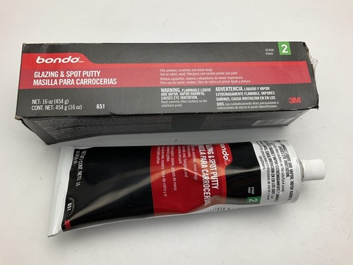 3M 651 Bondo Glazing And Spot Putty STAGE 2 Filler 16oz Tube | eBay