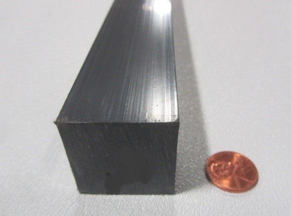 PVC Square Bar Grey, Type I, 1.25" (1 1/4") x 60" Length | eBay