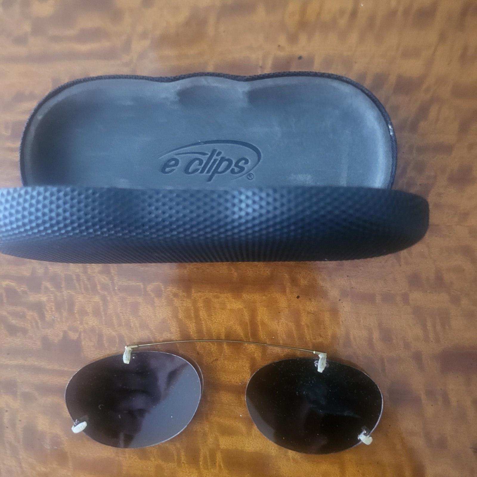 e clips Metal Oval Polarized Clip-On Sunglass Frames with Case | eBay