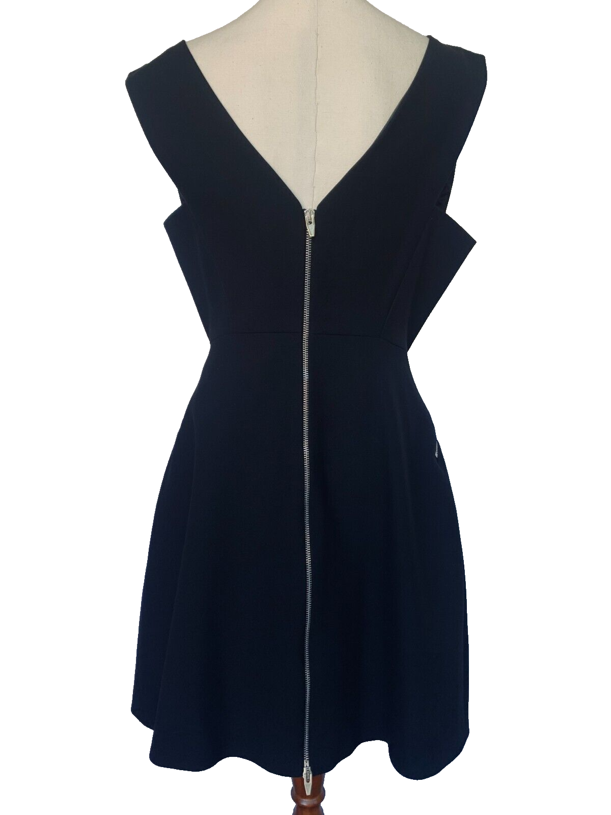 ZARA WOMAN Size L fits AU / UK 10 Little Black Cutout Evening Dress | eBay