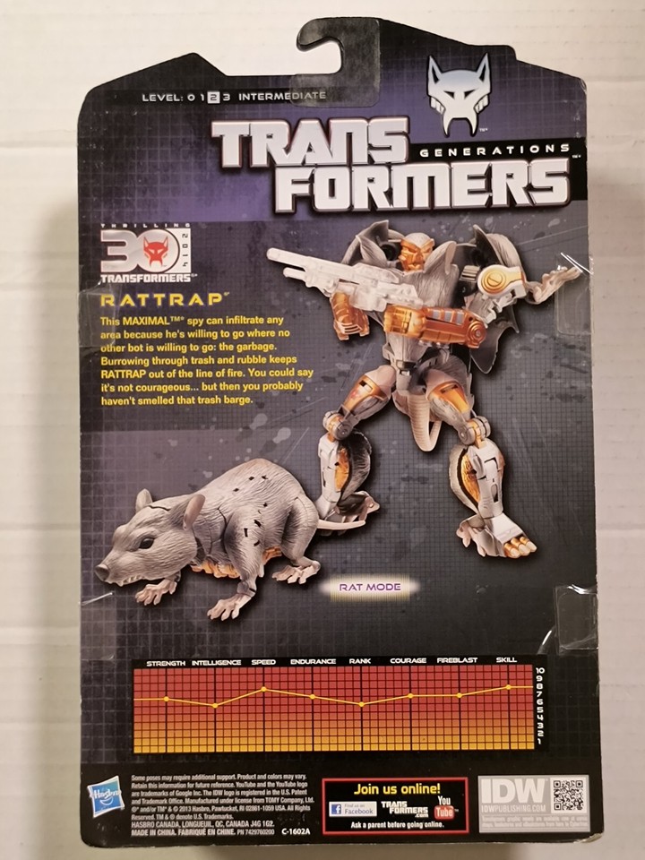 Transformers Generations: Thrilling 30 Deluxe Maximal Rattrap 2013 NEW ...
