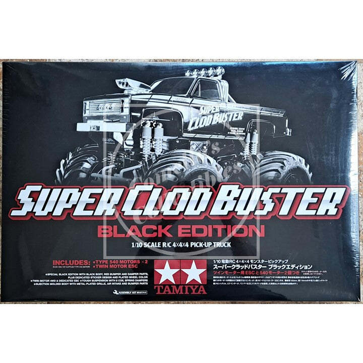 Ltd Ed Tamiya 1/10 Super Clod Buster Black 4WD Kit with 540 Motor & ESC ...