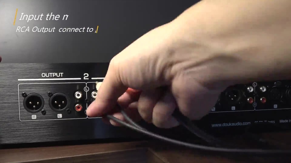 Douk Audio VU4 Four Analog VU Meter RCA/XLR Switcher Box Stereo Audio ...