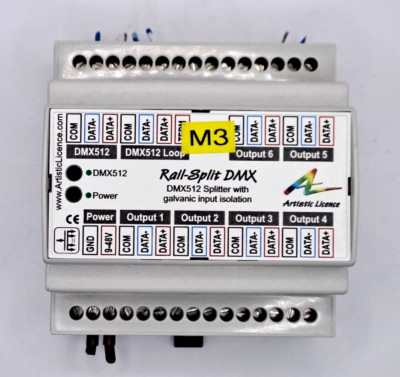 ARTISTIC LICENCE RAIL-SPLIT DMX DMX512 SPLITTER WITH GALVANIC INPUT ...