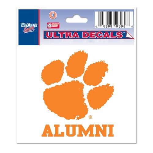 CLEMSON TIGERS ALUMNI with PAW Logo Vinyl Decal #1 Car Window Sticker ...