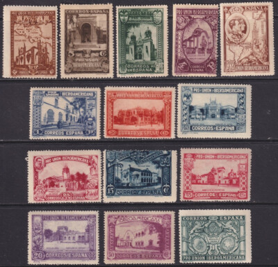 SPAIN Sc # 433-42,444-7 VLH, MNH SET of 14 INCPL (SET of 16 ...