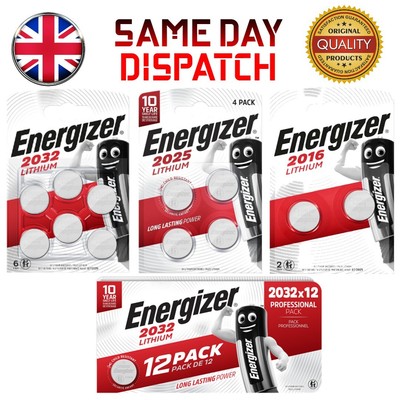 Energizer CR2032 | CR2025 | CR2016 Lithium Coin Cell Battery 3V Long ...