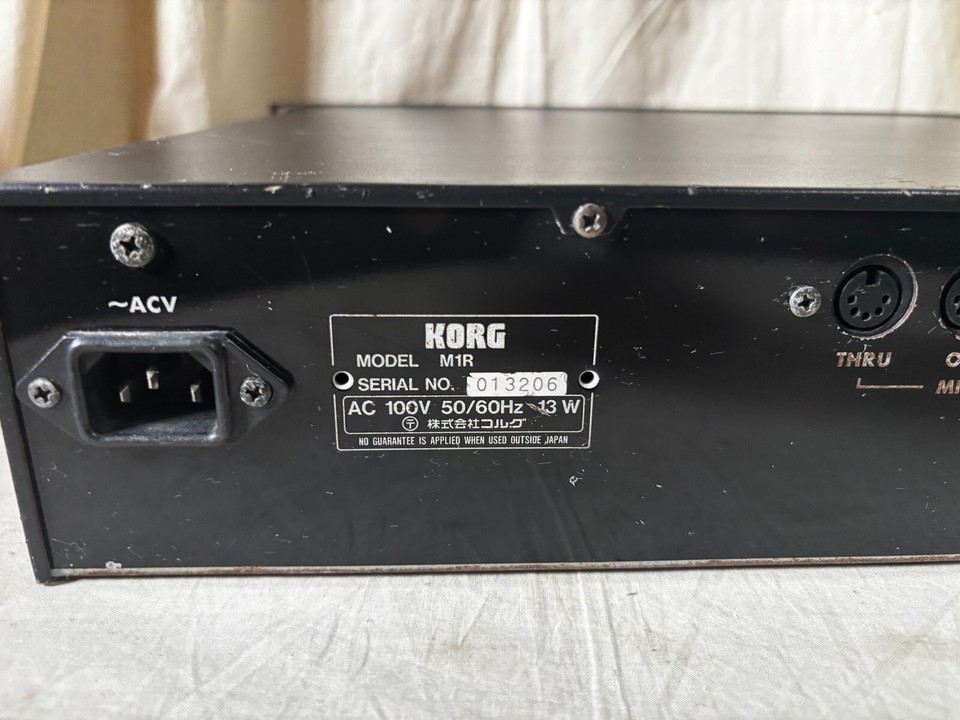 Korg M1R MUSIC WORKSTATION rack-mount module of M1 New internal battery ...