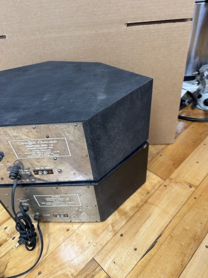 Janszen 1-30 Electrostatic Tweeters Speakers 130 Pair for Repair | eBay