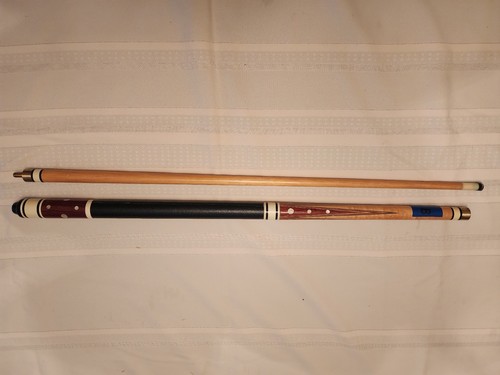 Billiard Pool Cue-58"-22 oz-2 Piece-With Inlaid Mother of Pearl-12 mm ...