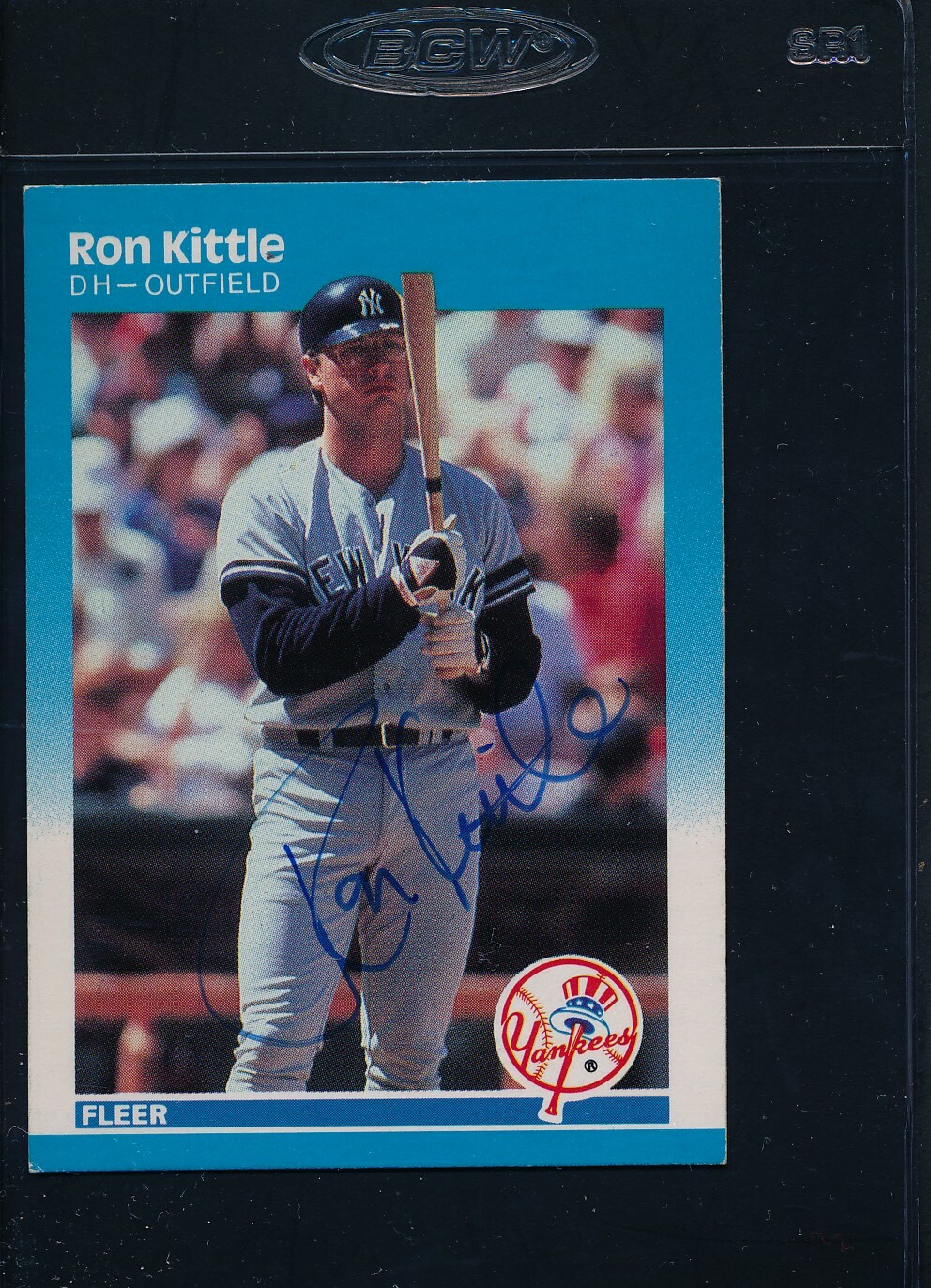 1987 Fleer #103 Ron Kittle Yankees Signed Auto *43129 | eBay