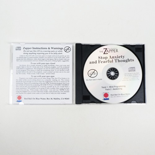 STOP ANXIETY AND FEARFUL THOUGHTS Zapper Hypnosis CD Dick Sutphen self ...