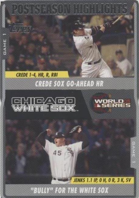 2005 Topps Chicago White SoxWorld Series Champions - Postseason ...
