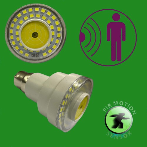4W LED Dusk Till Dawn PIR Motion Sensor Security Night Light Bulb BC ...