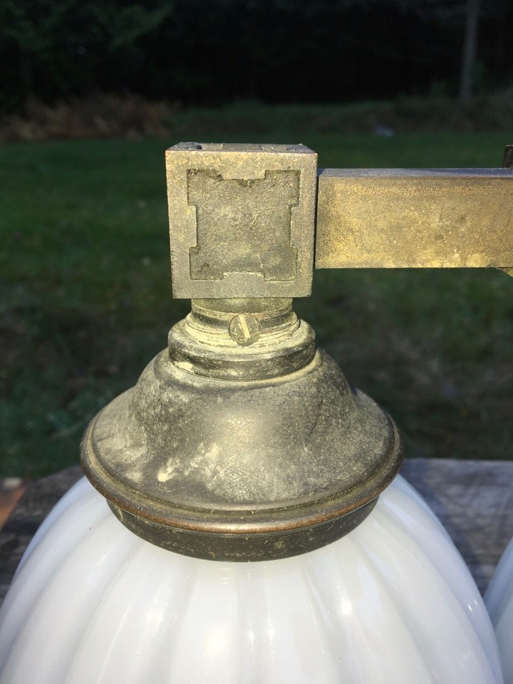 Antique Pullman Railroad Car Cast Brass Wall Sconce Light Fixture with ...
