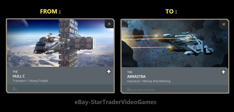 STAR CITIZEN - SHIP UPGRADE TO RSI ARRASTRA - CCU SELECTION | eBay
