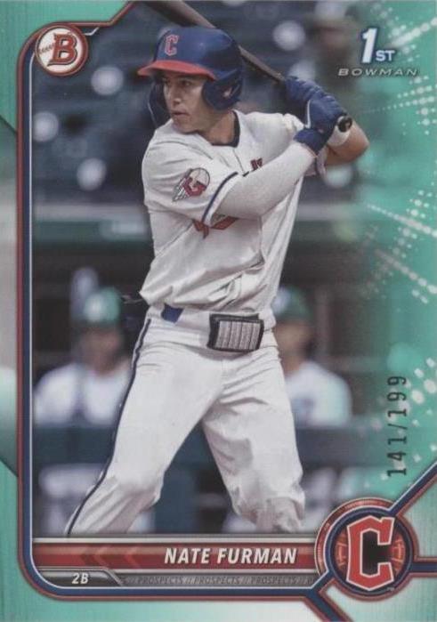 2022 Bowman Draft - Nate Furman #BD-182 Aqua /199 (RC) for sale online | eBay