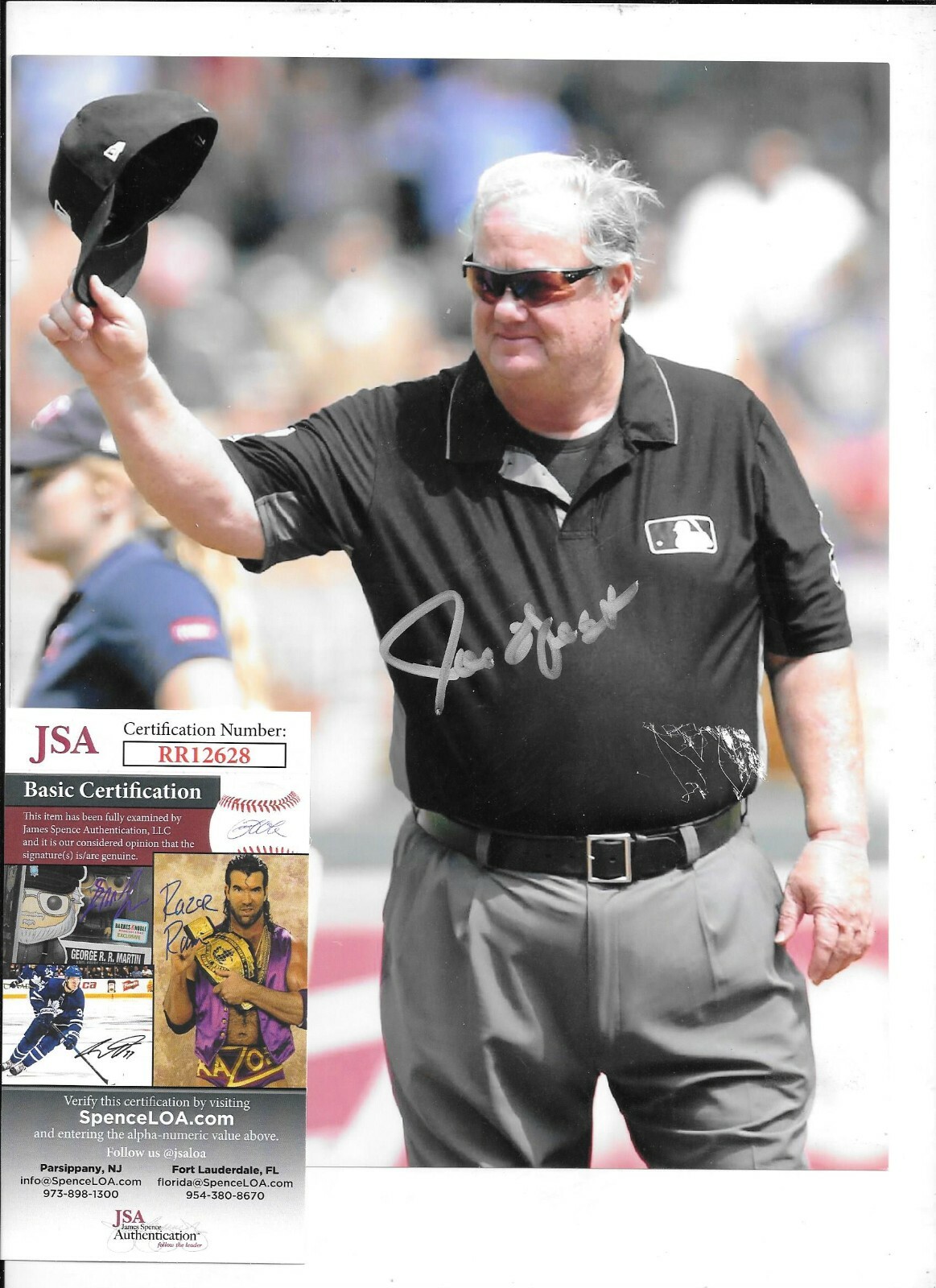 MLB UMPIRE LEGEND JOE WEST SIGNED 8X10 PHOTO JSA | eBay