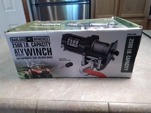 NEW Badland ATV 2500lb Winch,61840 No Remote Or Solenoid | eBay