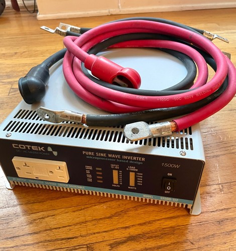 Cotek S1500 Pure Sine Wave Inverter and cables | eBay