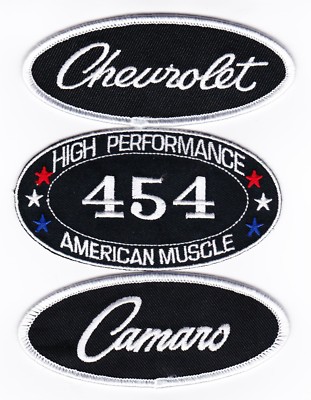 CHEVY 454 CAMARO SEW/IRON ON PATCH EMBLEM BADGE EMBROIDERED | eBay