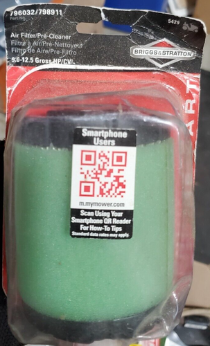 *NEW* OEM Briggs & Stratton Air Filter with Pre Cleaner | 5429 | 796032 ...