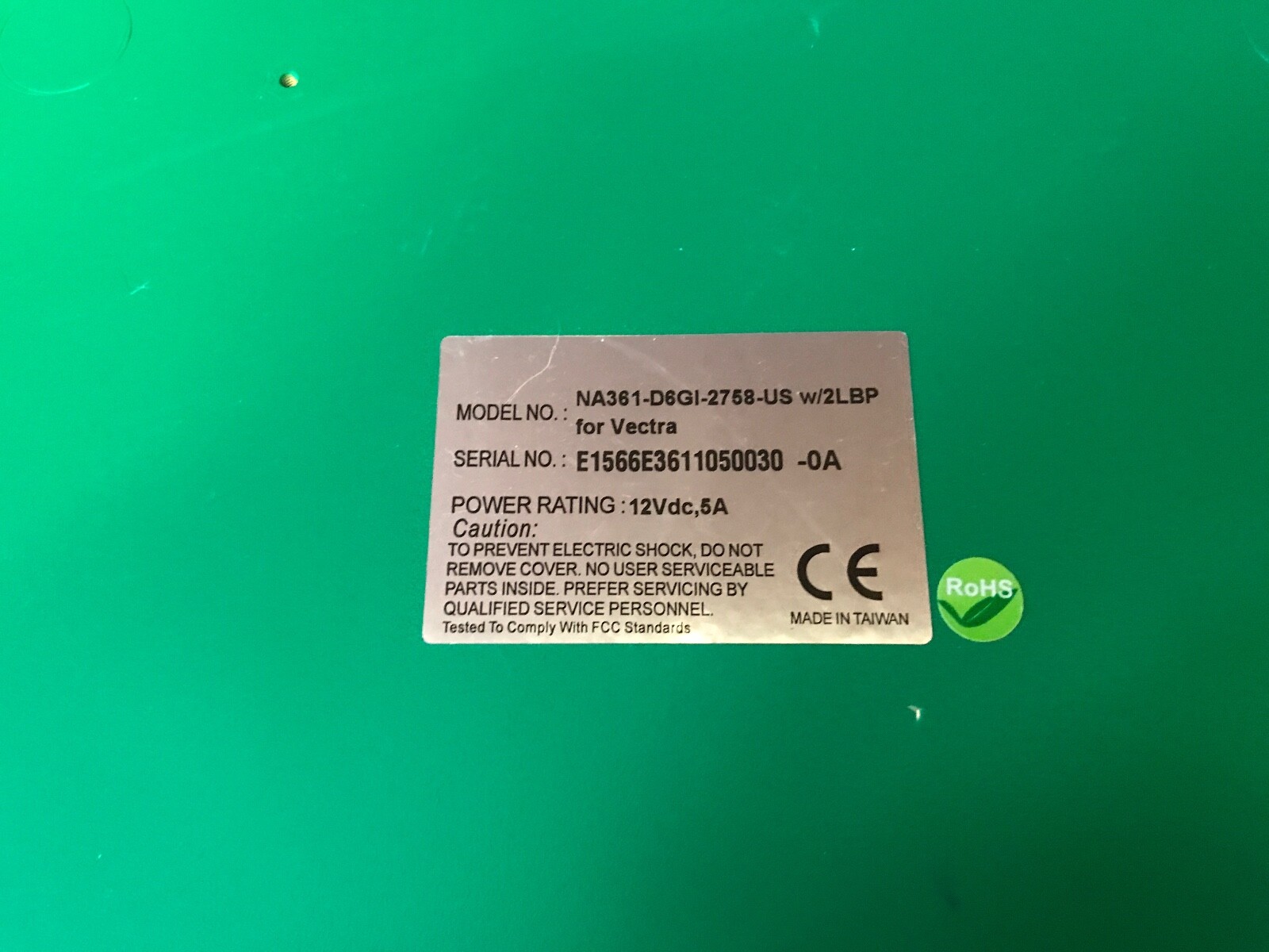 Vectra 7 Port Ethernet NA361-D6GI-2758-US w/2LBP 12Vdc,5A | eBay