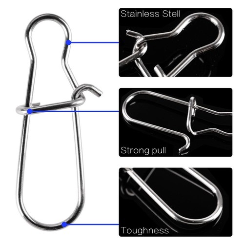 Fishhook Accessories Open Eye Clips Fishing Buckle Pin Snap Long Line ...