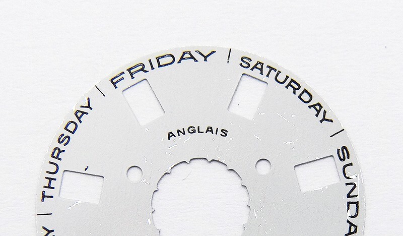 Genuine Rolex 3155 Caliber Grey Day Date Disc for Watch 18208 18296 ...